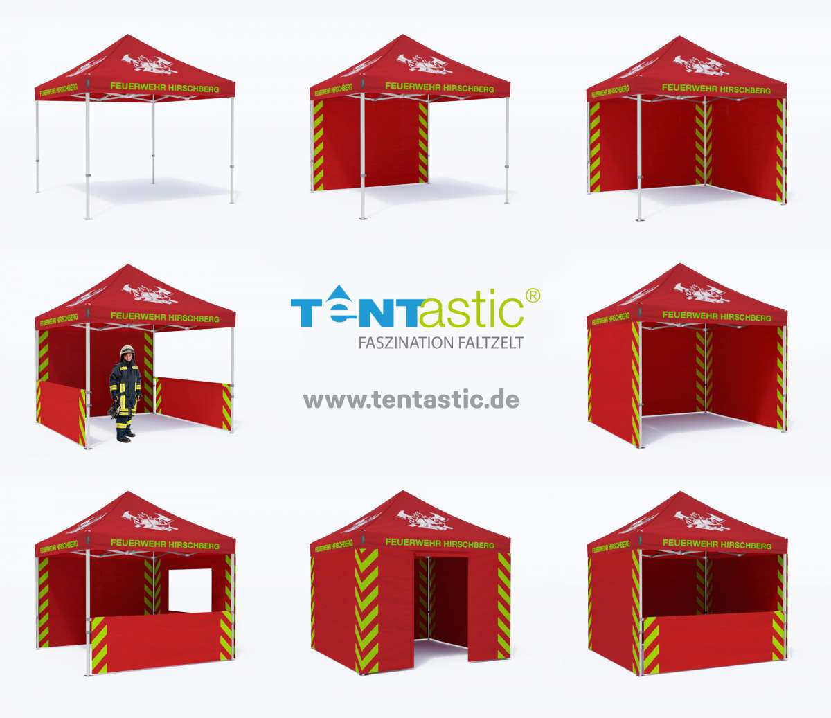 Tentastic Profi Faltzelt ProPavillon 32 mm, Faltpavillon 3x3 m - Direkt ...